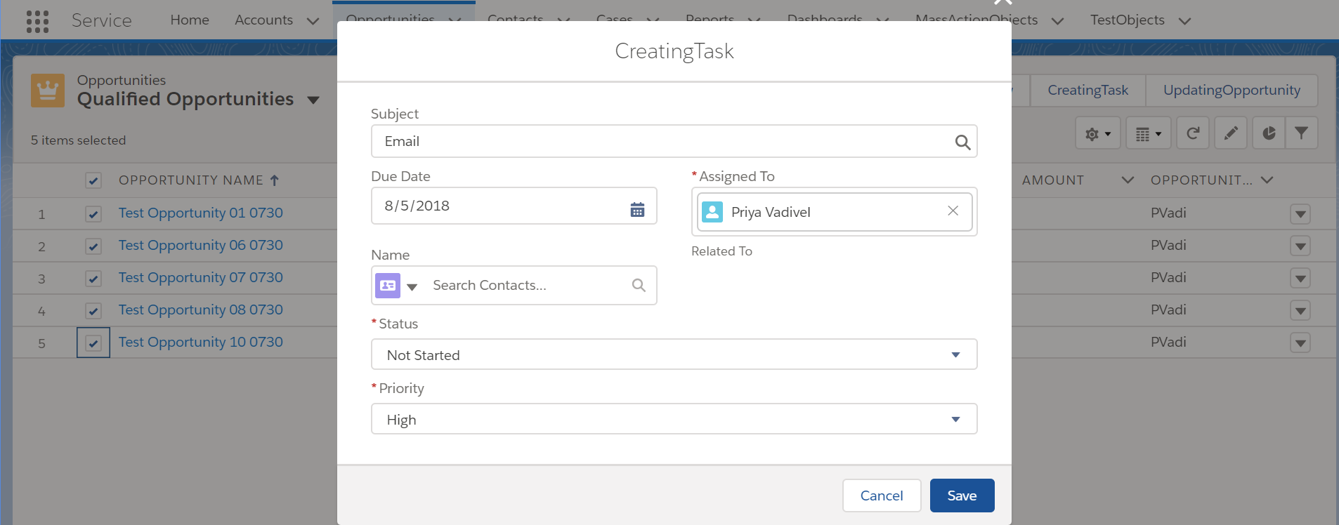 Mass Quick Actions in Lightning Experience Mass Quick Actions in Lightning Experience