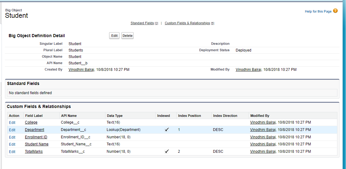 Salesforce Big Object and Async Query Salesforce Big Object and Async Query