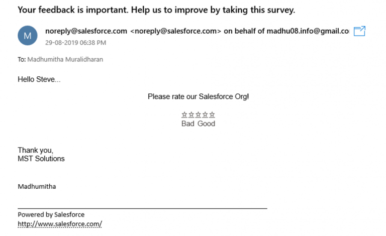 Salesforce Survey Mst Solutions 3267