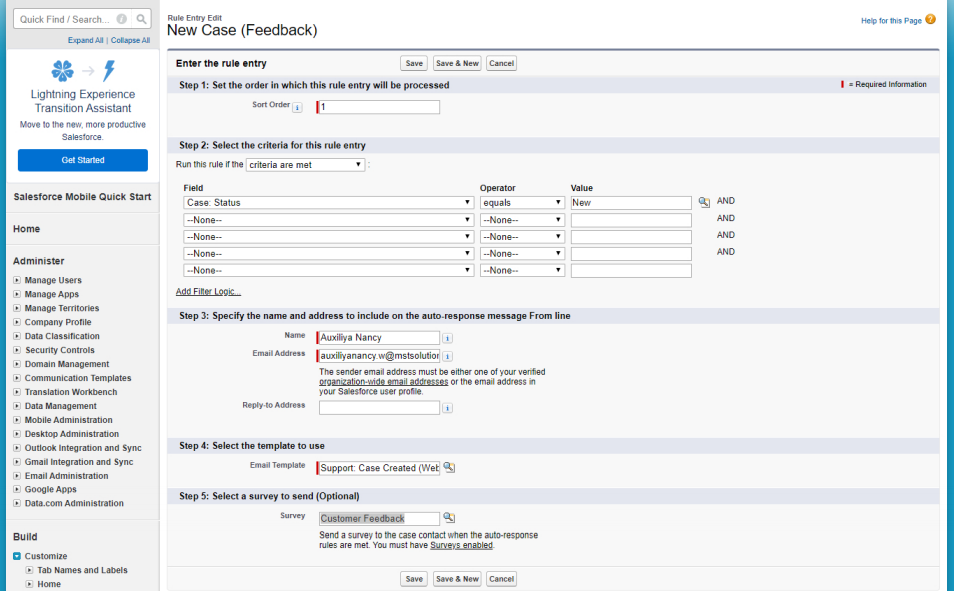 Automated Survey Invitation in Salesforce | MST Solutions