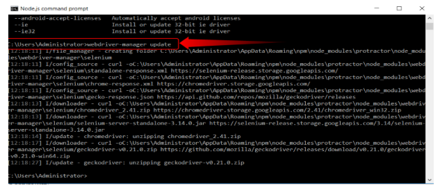 Protractor Framework