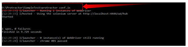 Protractor Framework