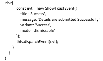 Toast Messages in Lightning Web Component | MST Solutions