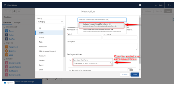 Session Based Permission Sets