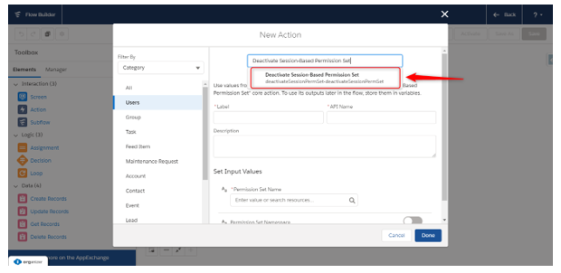 Session Based Permission Sets