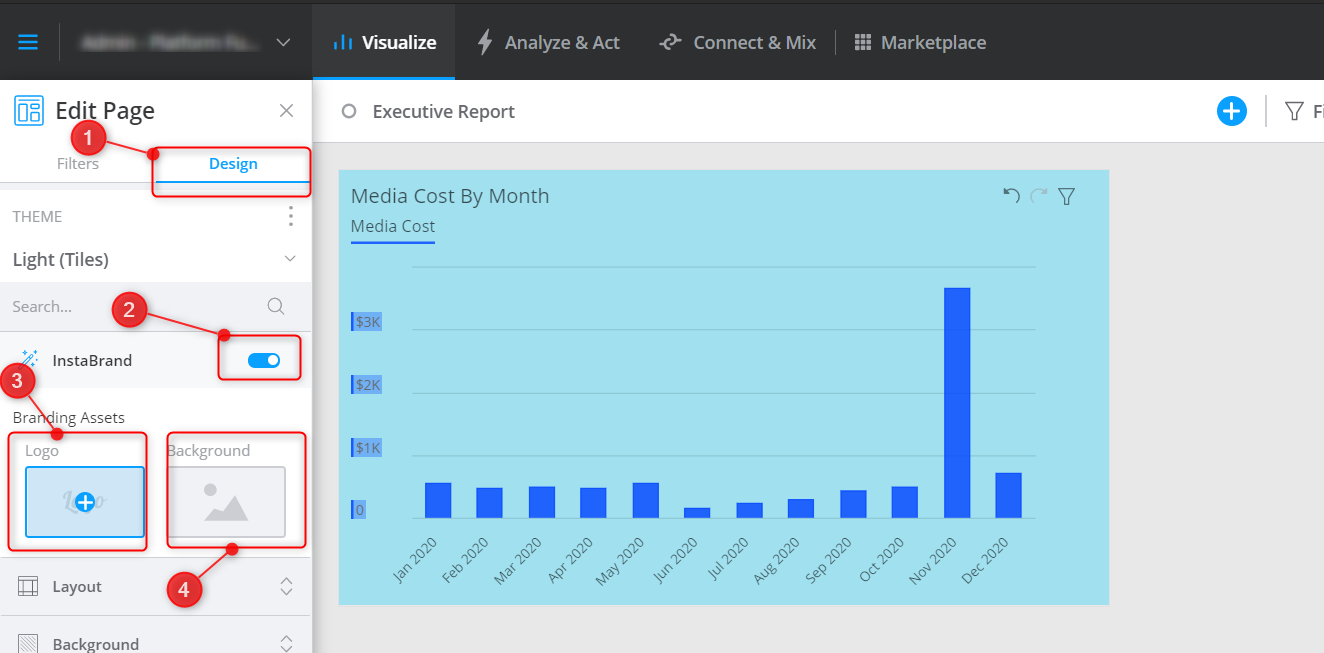 Creating and Customizing Dashboard Pages in Datorama