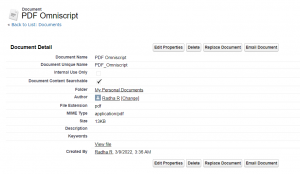 PDF Generation with OmniScript