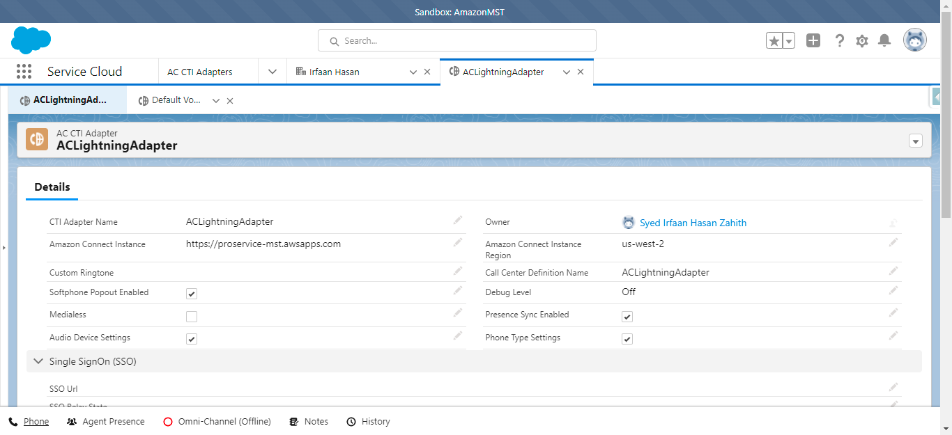 Amazon Connect Integration With Salesforce