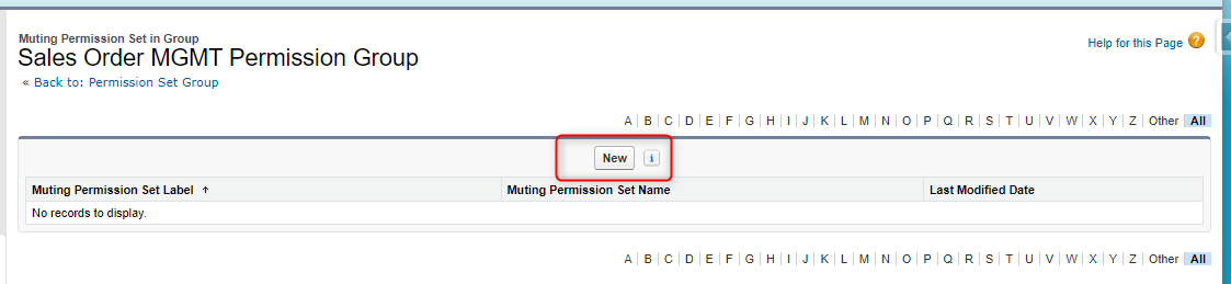 Muting permissions set in Salesforce