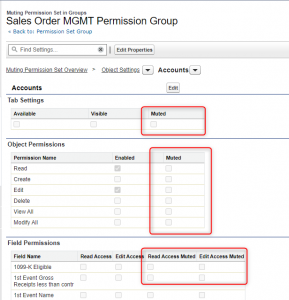 Muting permissions set in Salesforce