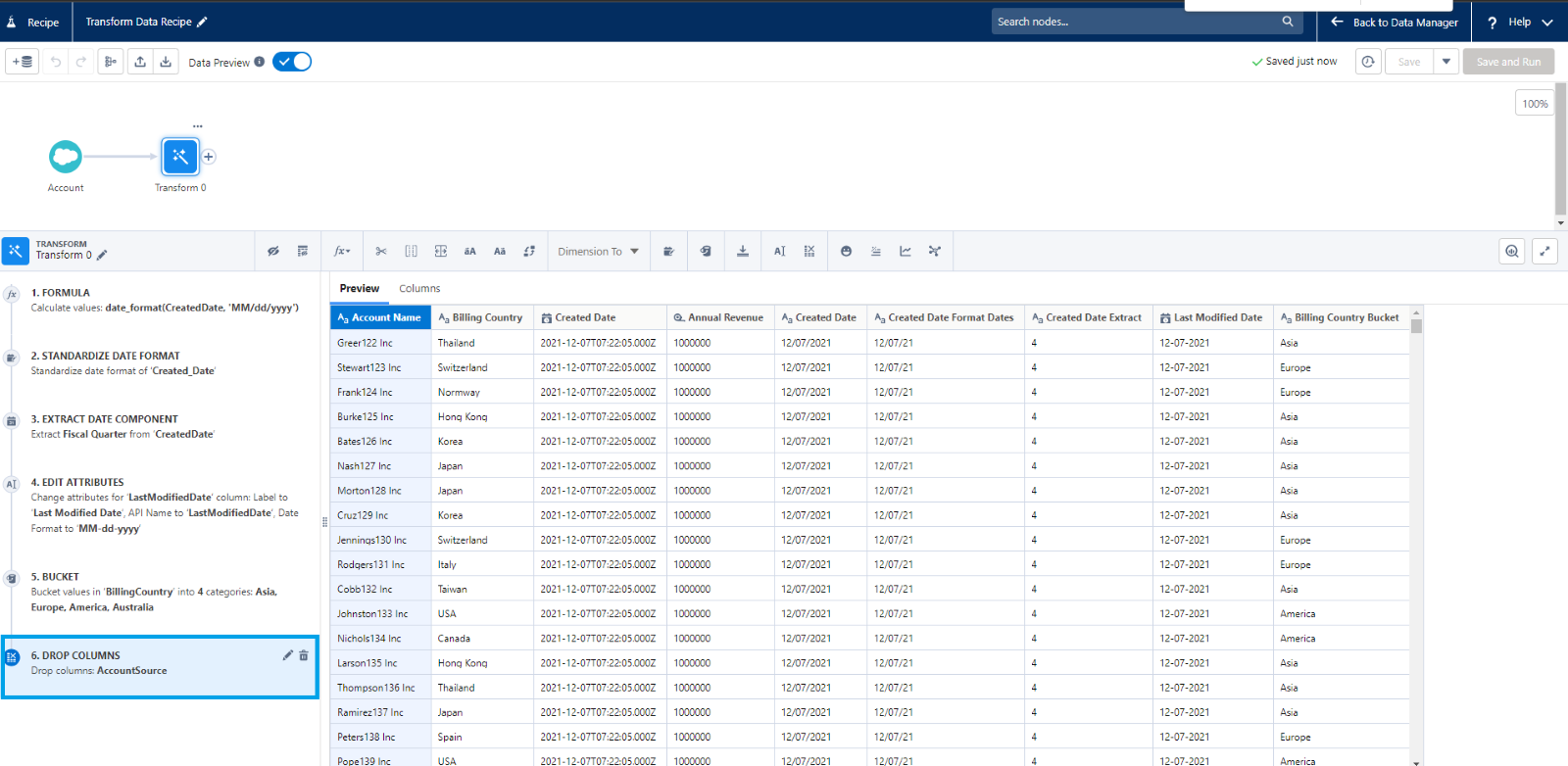 Data recipe transform data node in Einstein analytics | MST Solutions