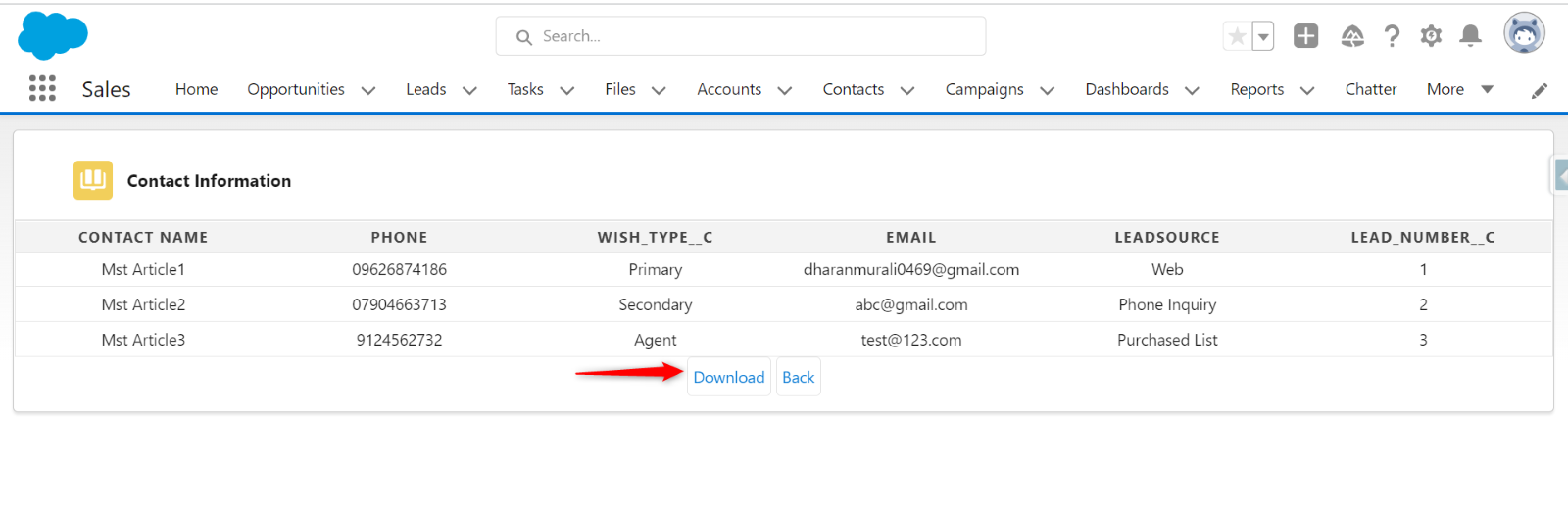 Export Aura component tabular data as CSV | MST Solutions